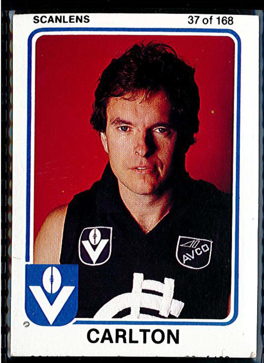1981 Scanlens VFL Football Barry Armstrong trade card - Australian ...