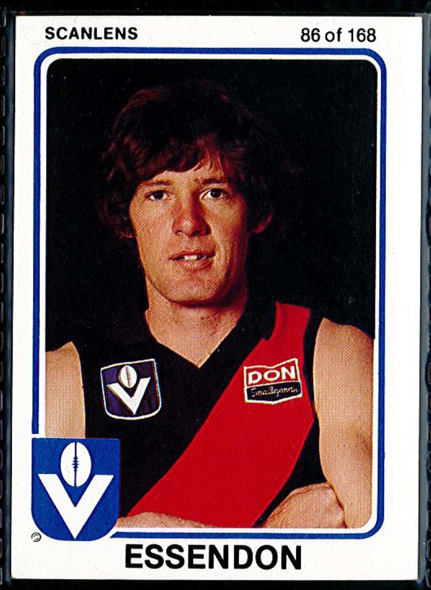 1981 Scanlens VFL Football Max Crow trade card - Australian Sports Museum