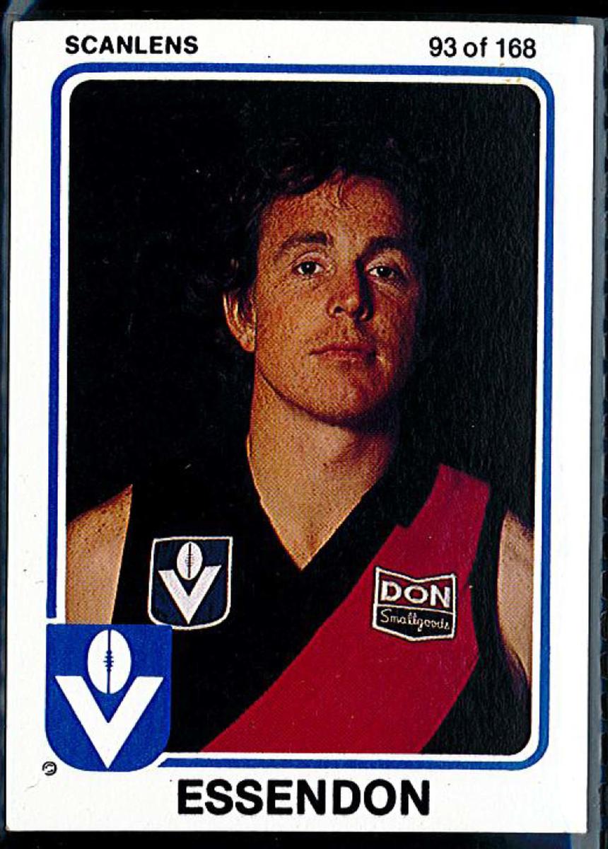 1981 Scanlens VFL Football Terry Daniher trade card - Australian Sports ...