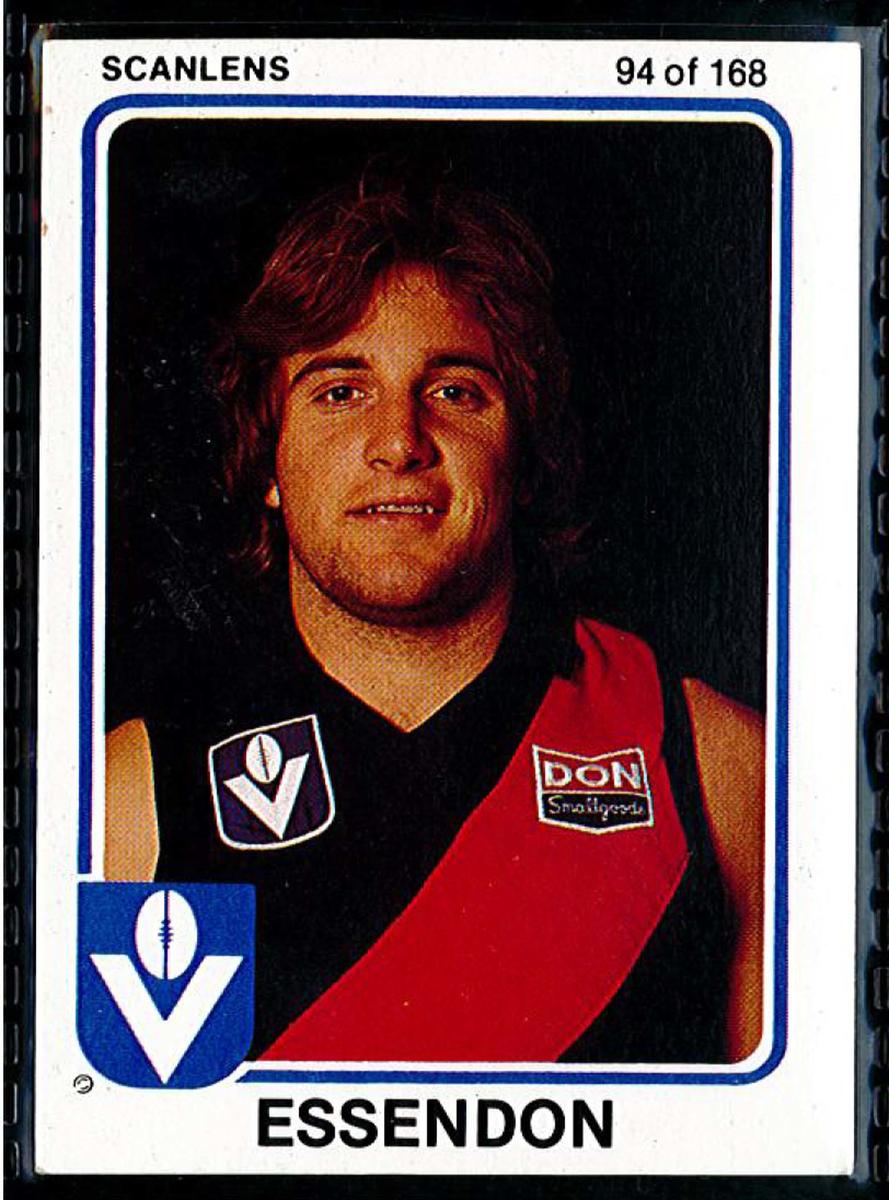 1981 Scanlens VFL Football Tim Watson trade card - Australian Sports Museum