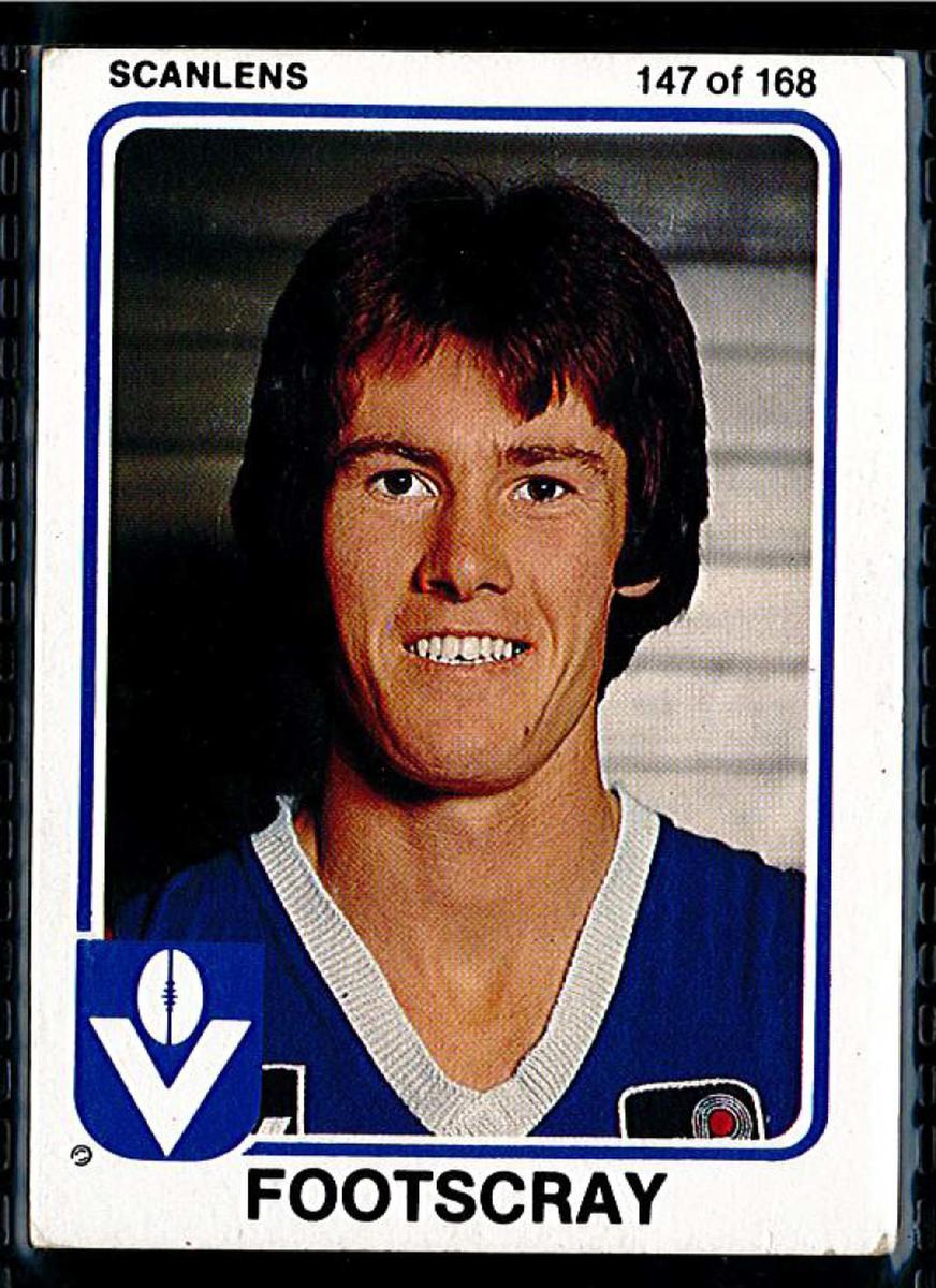 1981 Scanlens VFL Football Neil Cordy trade card - Australian Sports Museum