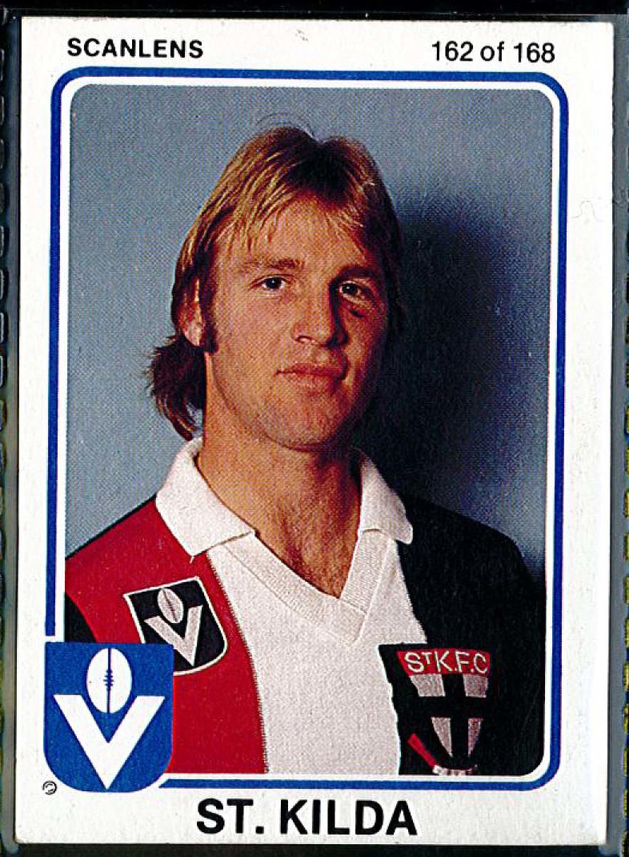 1981 Scanlens VFL Football Greg Burns trade card - Australian Sports Museum
