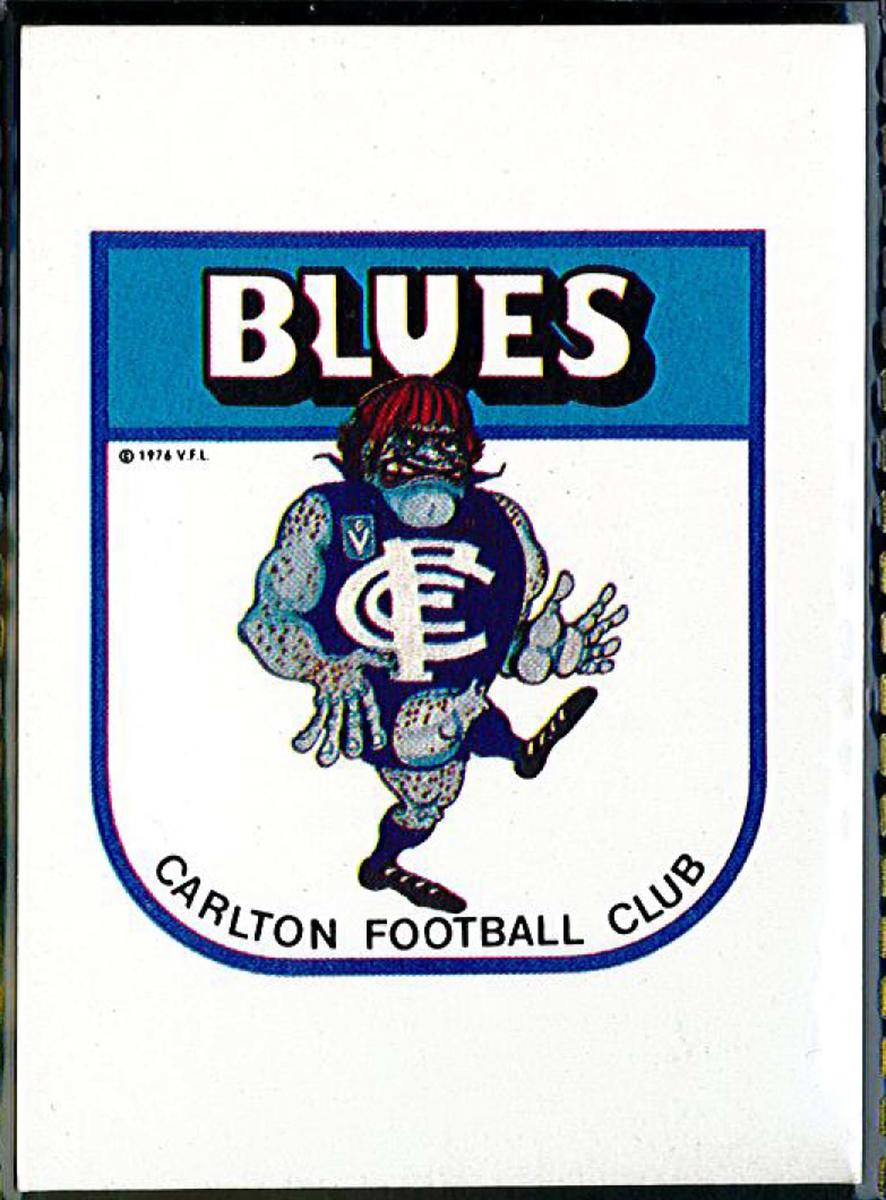 1981 Scanlens VFL Football Carlton logo trade card - Australian Sports ...
