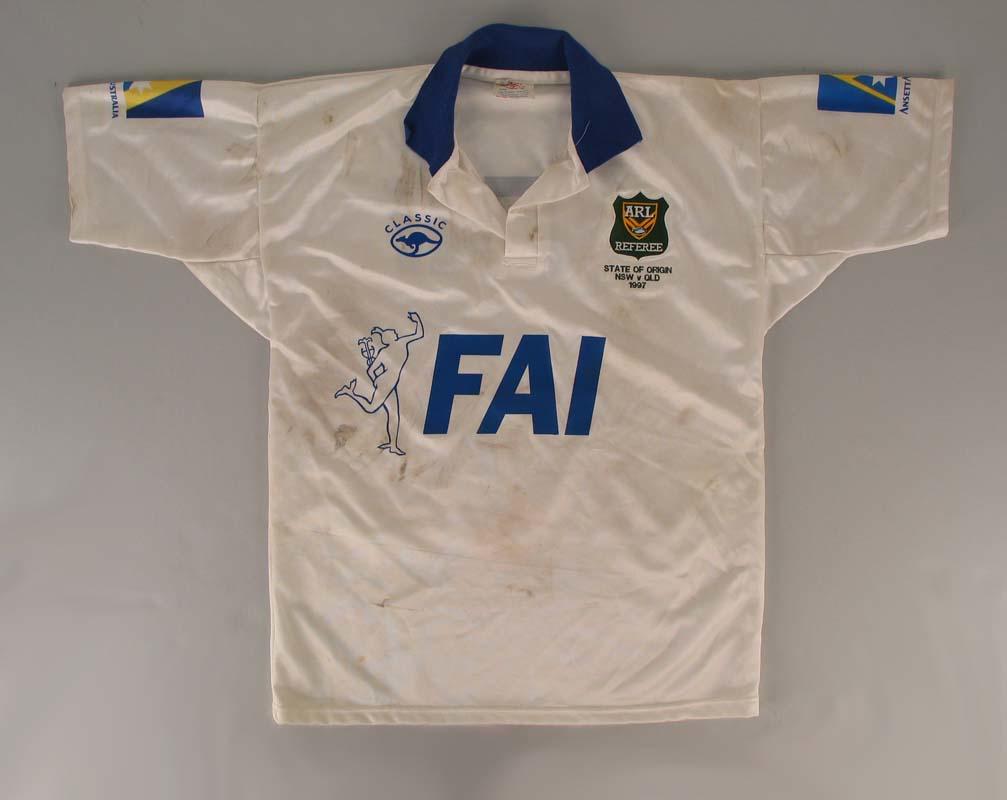 Referee shirt, NRL 1997 State of Origin NSW v Qld - Game II, MCG ...