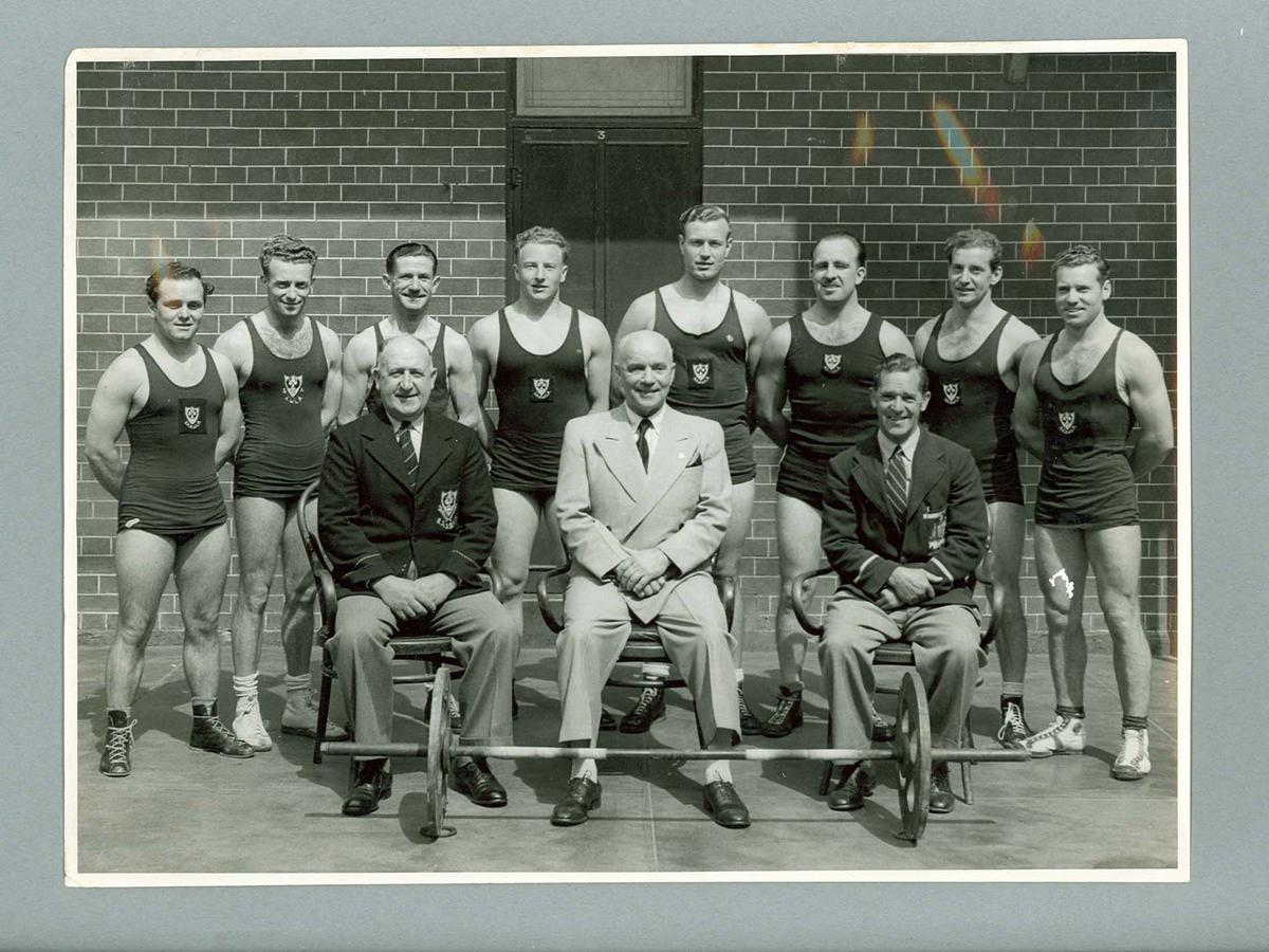 Photograph of South Australian weightlifting team, c1950s-60s ...