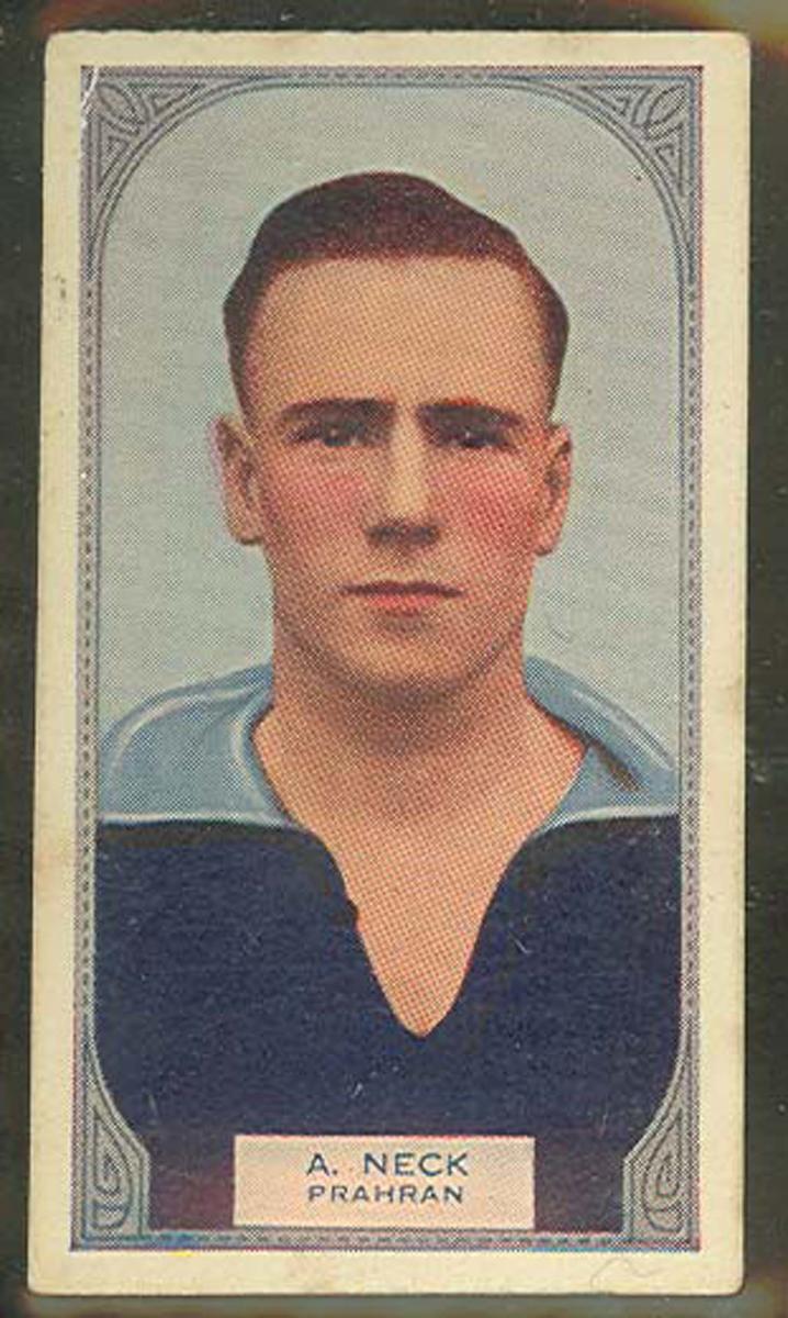 Trade card featuring A Neck c1930s - Australian Sports Museum