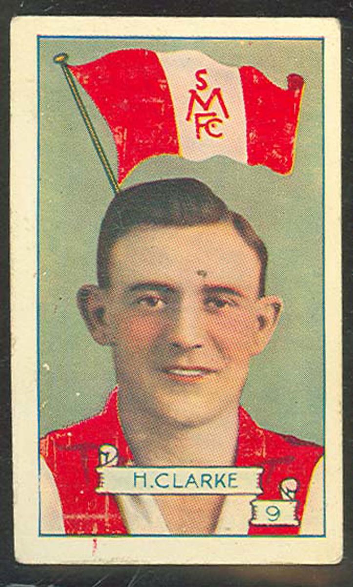 Trade card featuring Harry Clarke c1930s - Australian Sports Museum