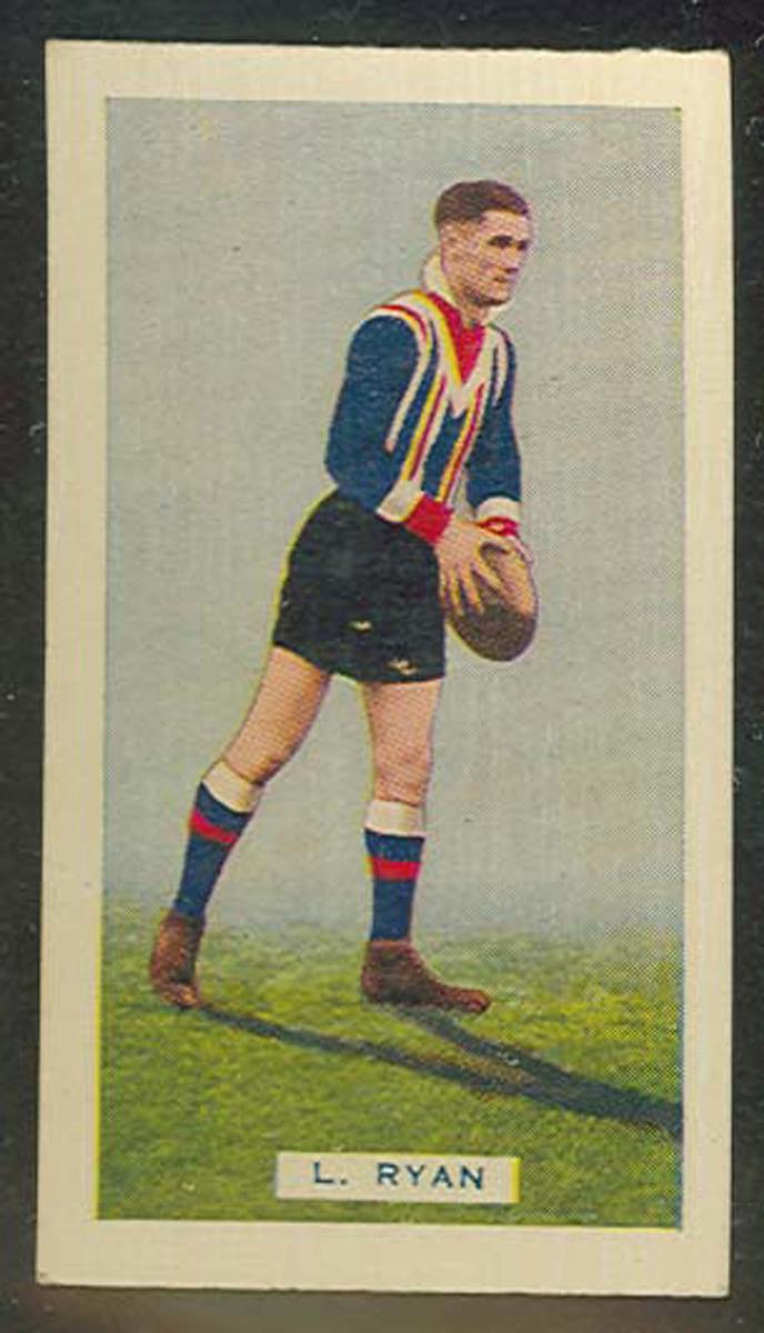 Trade card featuring Leo Ryan c1930s - Australian Sports Museum