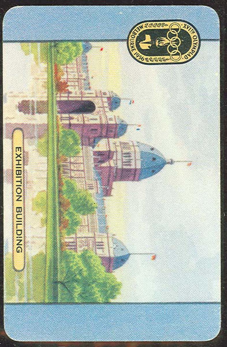 1956 Coles (Coles) 1956 Olympic Games Exhibition Building Trade Card ...
