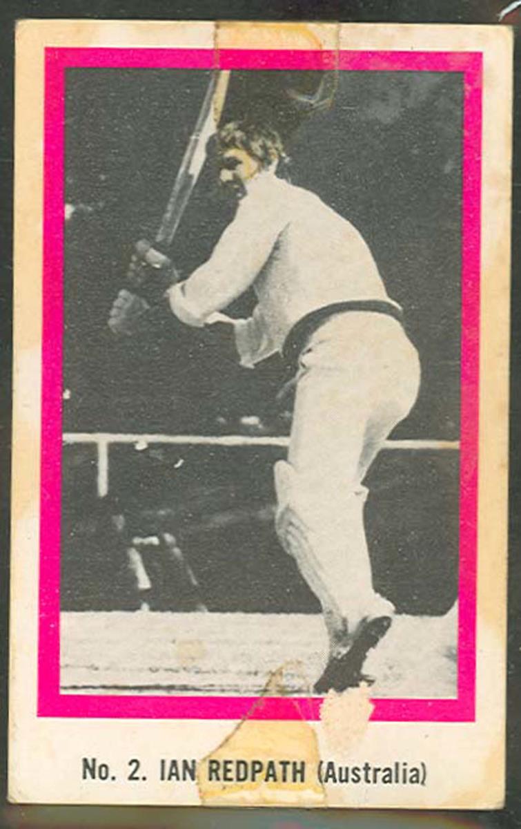 1974 Sunicrust (Sunicrust) Cricket Ian Redpath Trade Card - Australian ...
