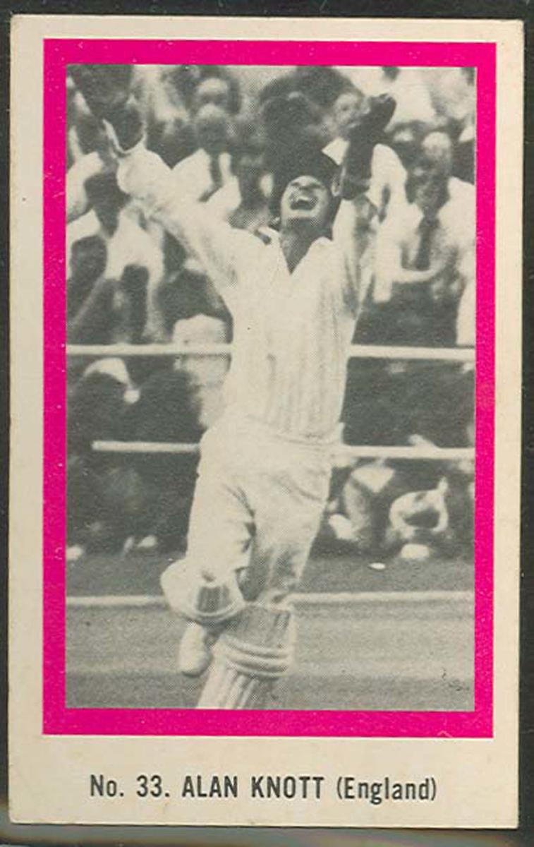 1974 Sunicrust (Sunicrust) Cricket Alan Knott Trade Card - Australian ...