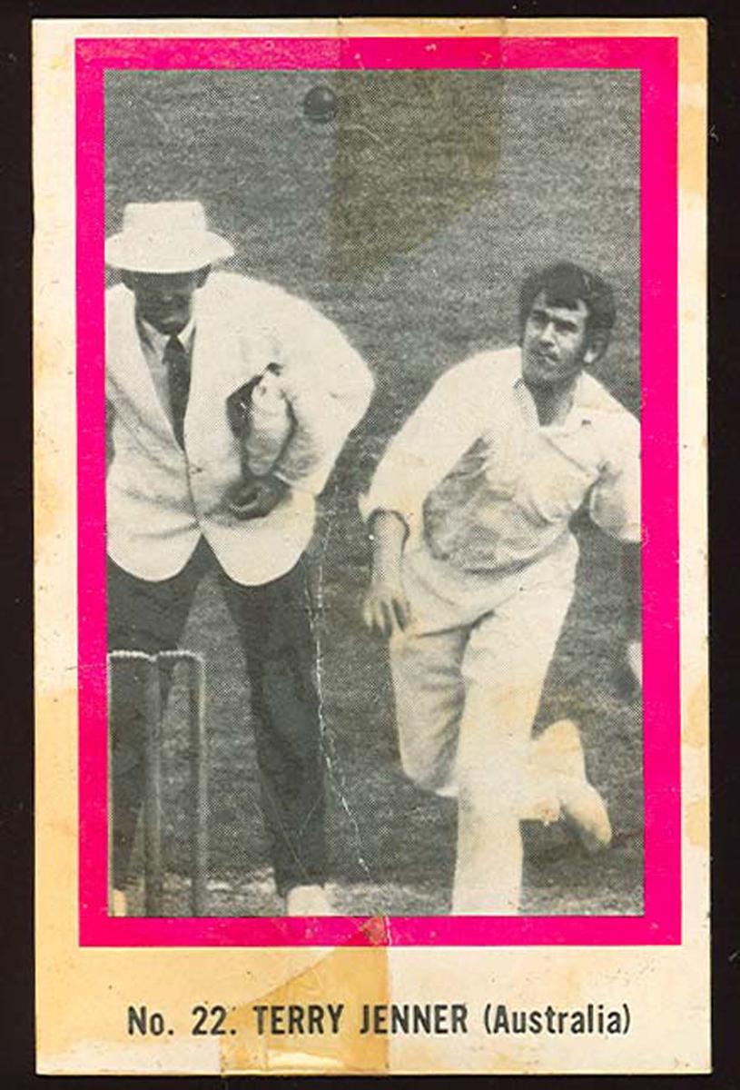 1974 Sunicrust (Sunicrust) Cricket Terry Jenner Trade Card - Australian ...