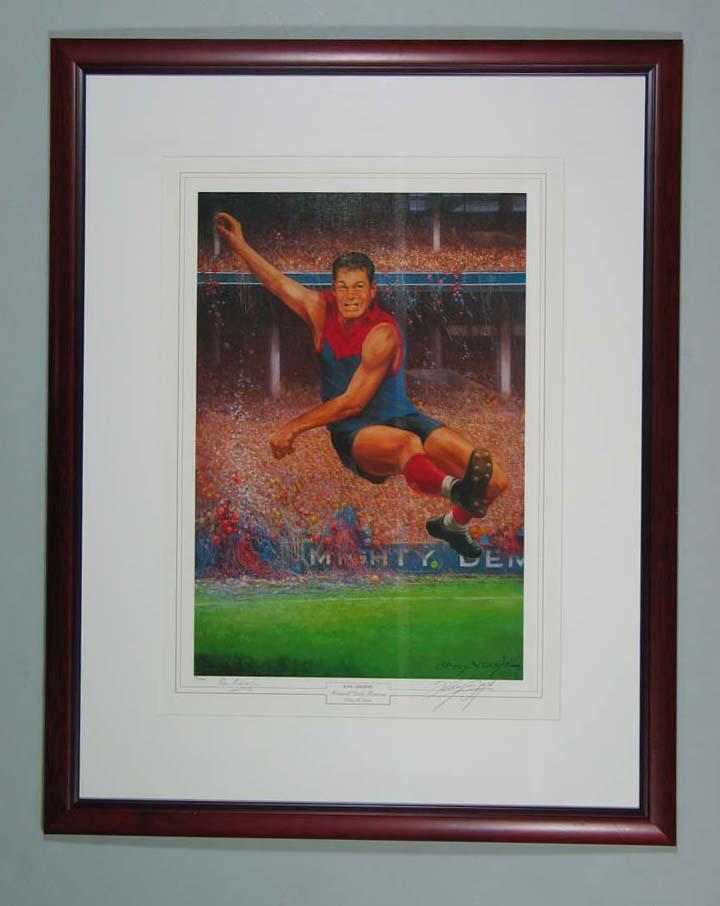 Print, AFL Legends 1996 - Ronald Dale Barassi - Australian Sports Museum