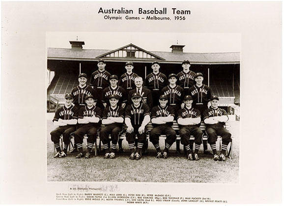 Photograph of Australian baseball team, 1956 Olympic Games - Australian ...