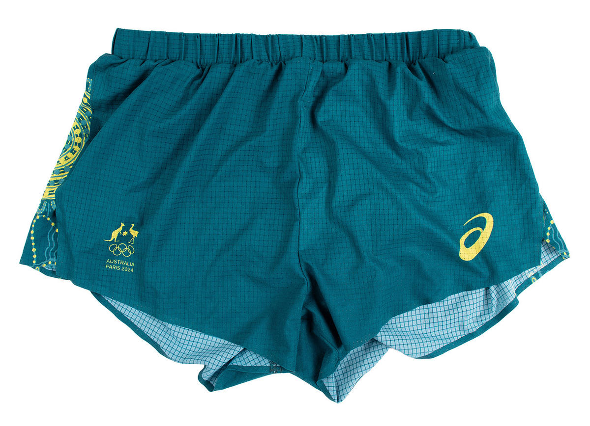 Shorts, Australian race-walking team uniform, worn by Rhydian Cowley at ...