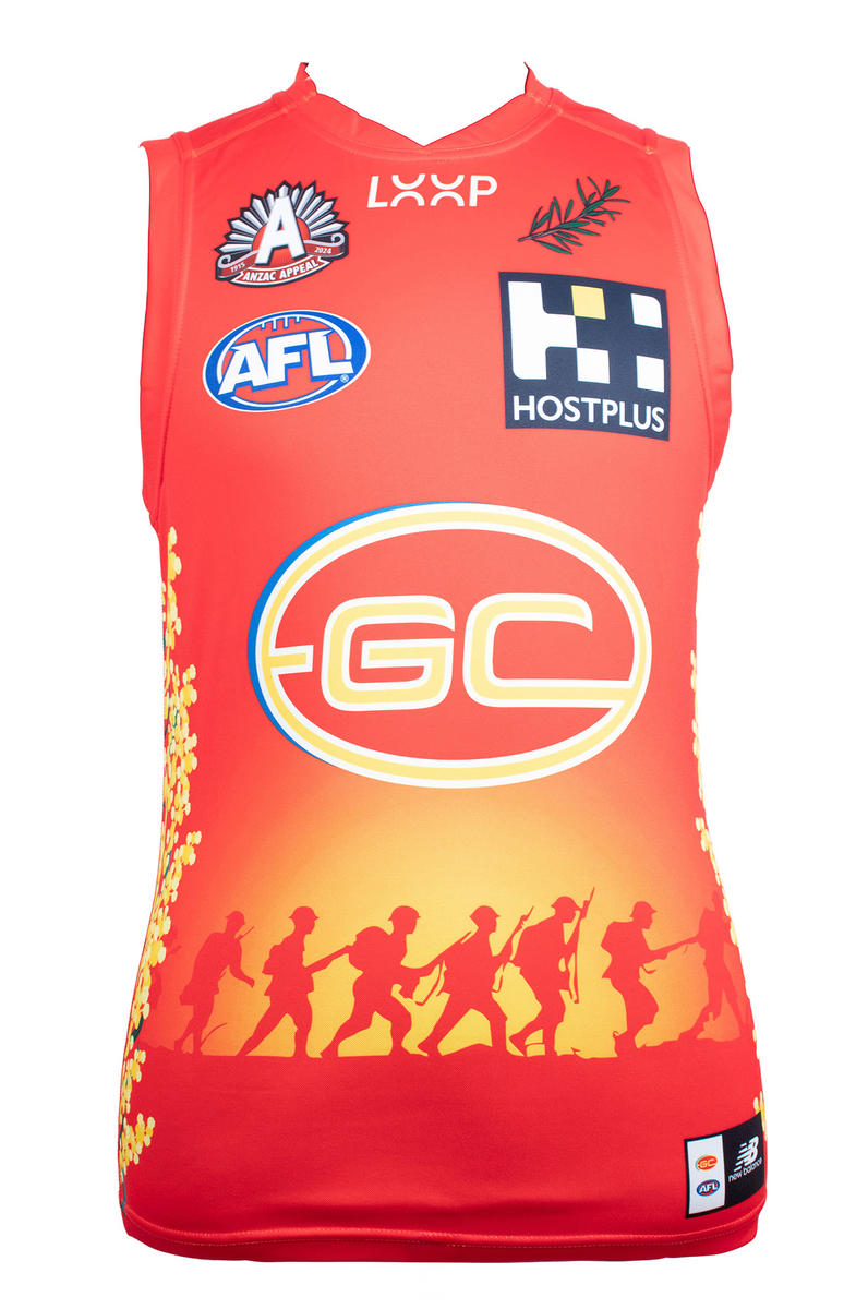 Gold Coast SUNS, ANZAC guernsey, 2024 - Australian Sports Museum