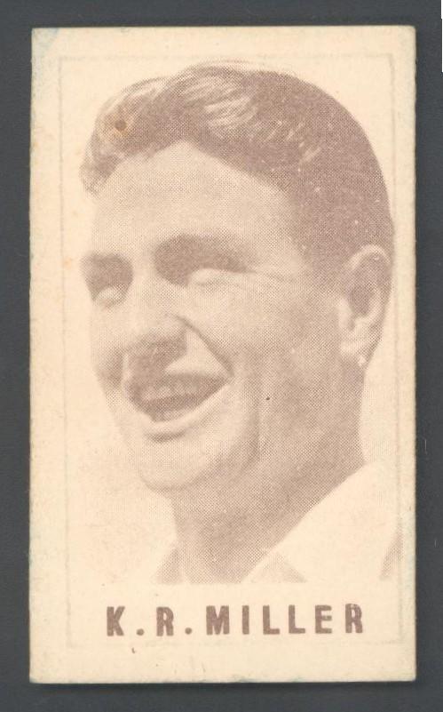 1946-47 Coles Stores Cricketers in Australia Keith Miller trade card ...