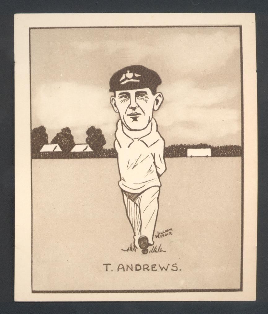 1926 R & J Hill Sunripe cigarettes Cricket Thomas Andrews trade card ...
