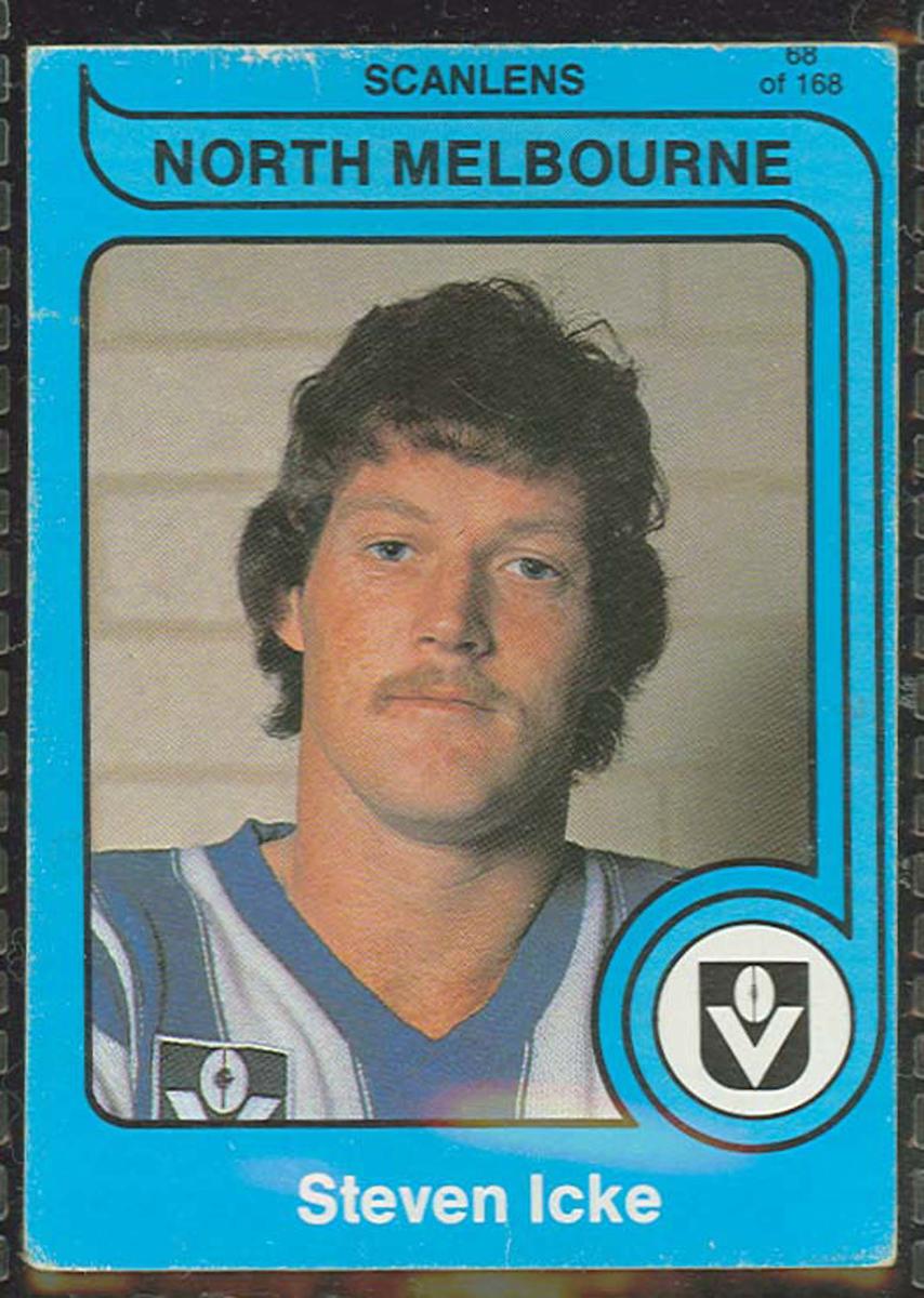 1980 Scanlens (Scanlens) Australian Football Steven Icke Trade Card ...