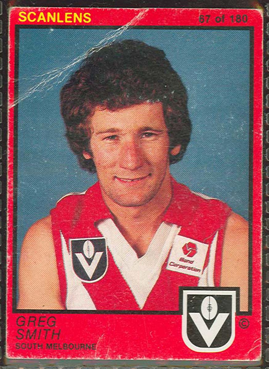 1982 Scanlens (Scanlens) Australian Football Greg Smith Trade Card ...