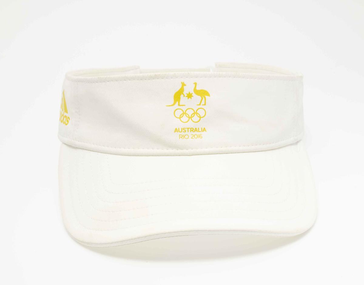 Sun visor worn by Kim Brennan, women's single sculls, Rio Olympic Games ...