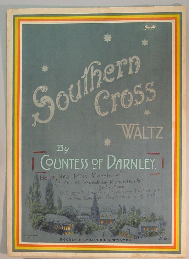 Sheet music, Southern Cross Waltz - Australian Sports Museum